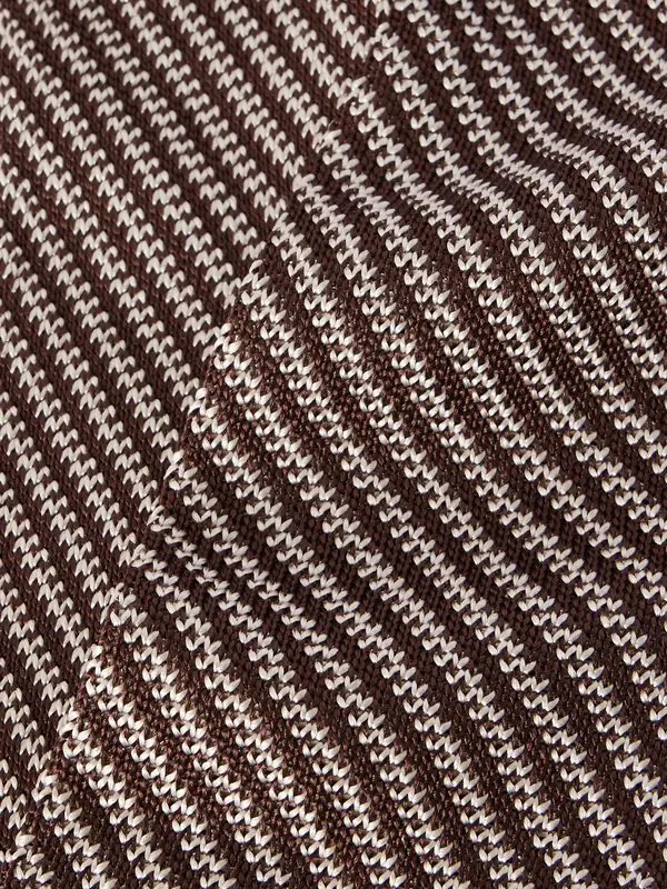 MFPEN 6cm Striped Knitted Silk Neck Tie
