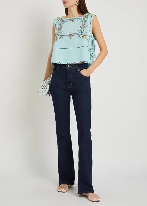 FRAME The Reboot Boot-leg Jeans - Navy