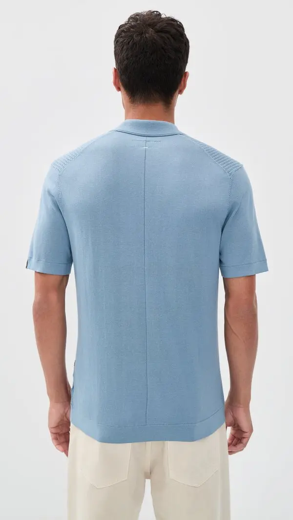 Rag & Bone Saxon Silk Blend Johnny Polo - Fogbl