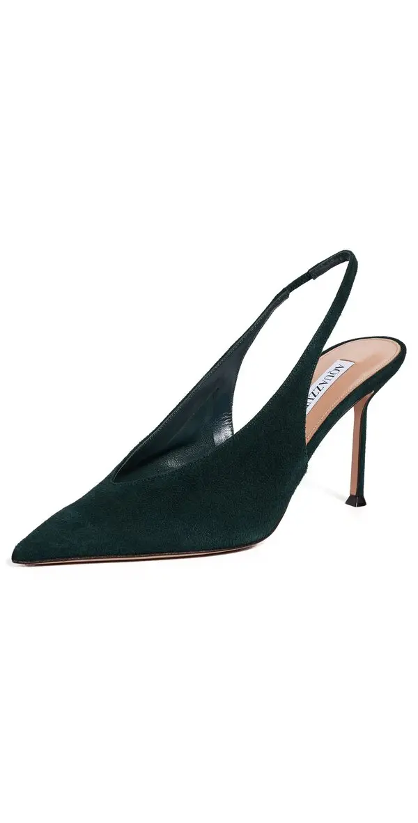 AQUAZZURA Voltaire Sling 85mm - English Green