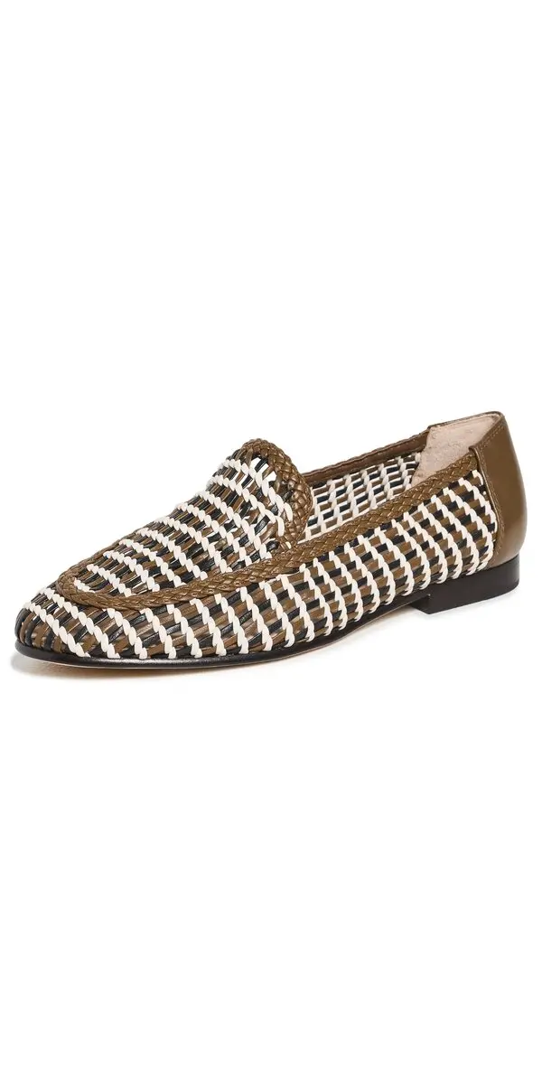 Veronica Beard Prilla Woven Flats - Brown Multi
