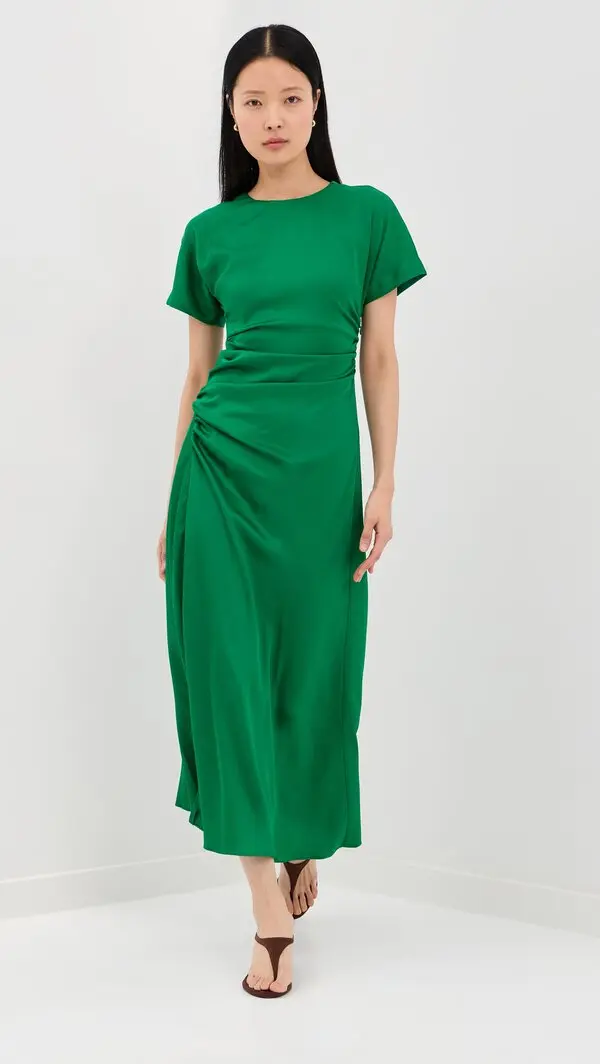 Women's Green Cotton Dresses | Editorialist