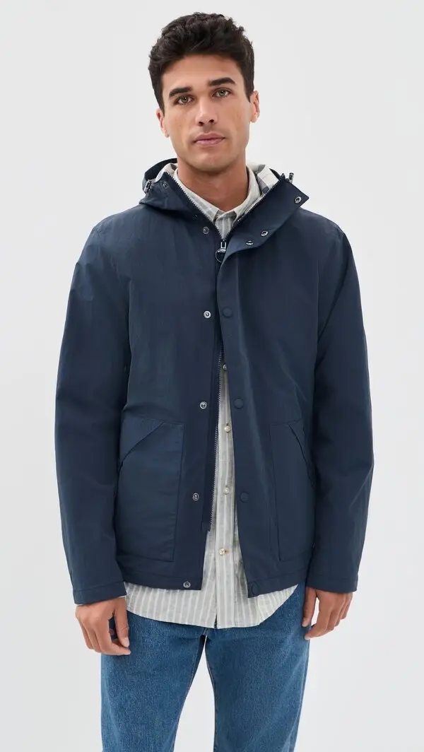 Barbour Baywick Showerproof Jacket - Navy