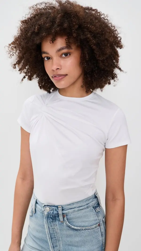 Good American Super Stretch Twist Tee