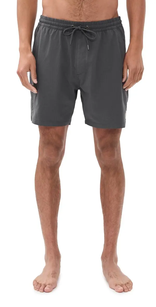 Marine Layer Lined Sport & Swim Shorts - Asphalt