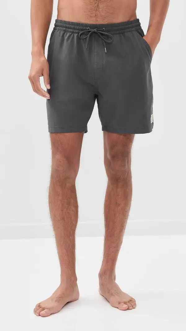 Marine Layer Lined Sport & Swim Shorts - Asphalt