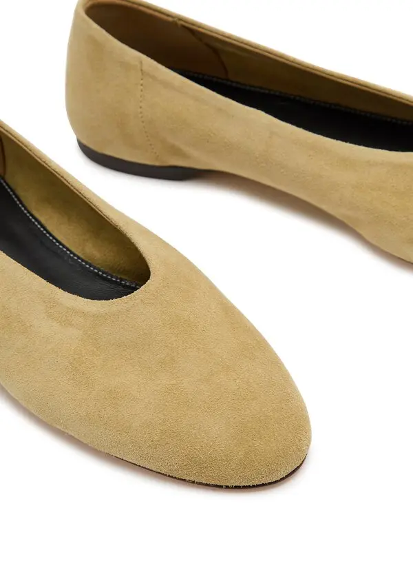 TOTEME Slip-on Suede Ballerina Flats