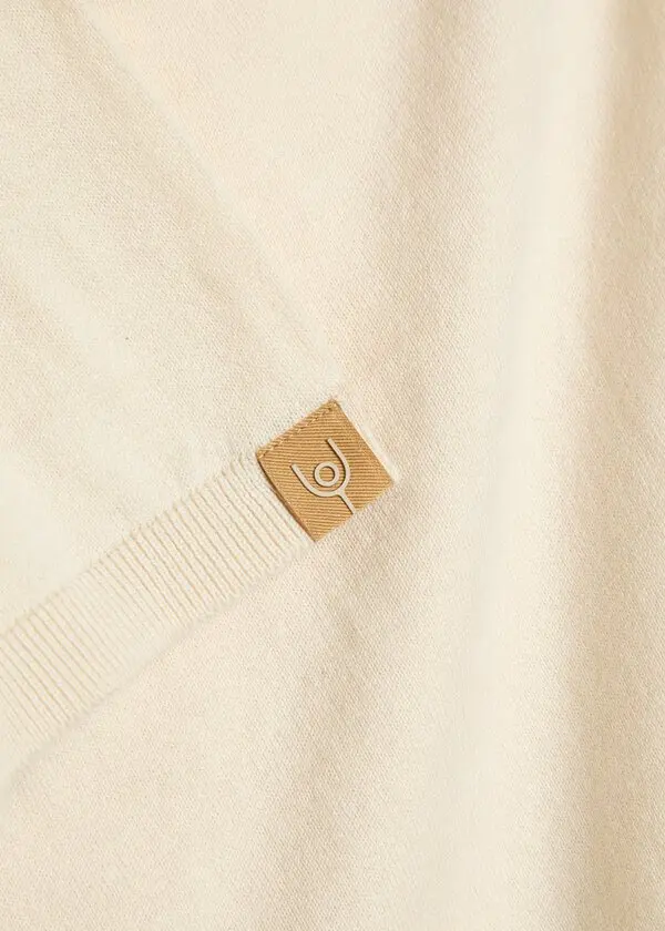NOW YOU LIVE Pickwell Fine-knit Cotton Polo Shirt - Ecru