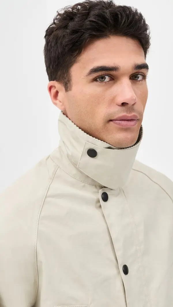 Barbour Oversized Bedale Cotton Jacket - Clay