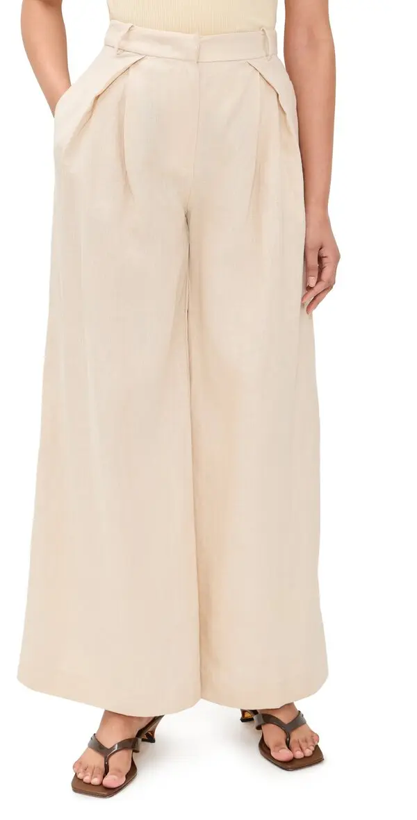 Faithfull The Brand Sofia Trousers - Panna