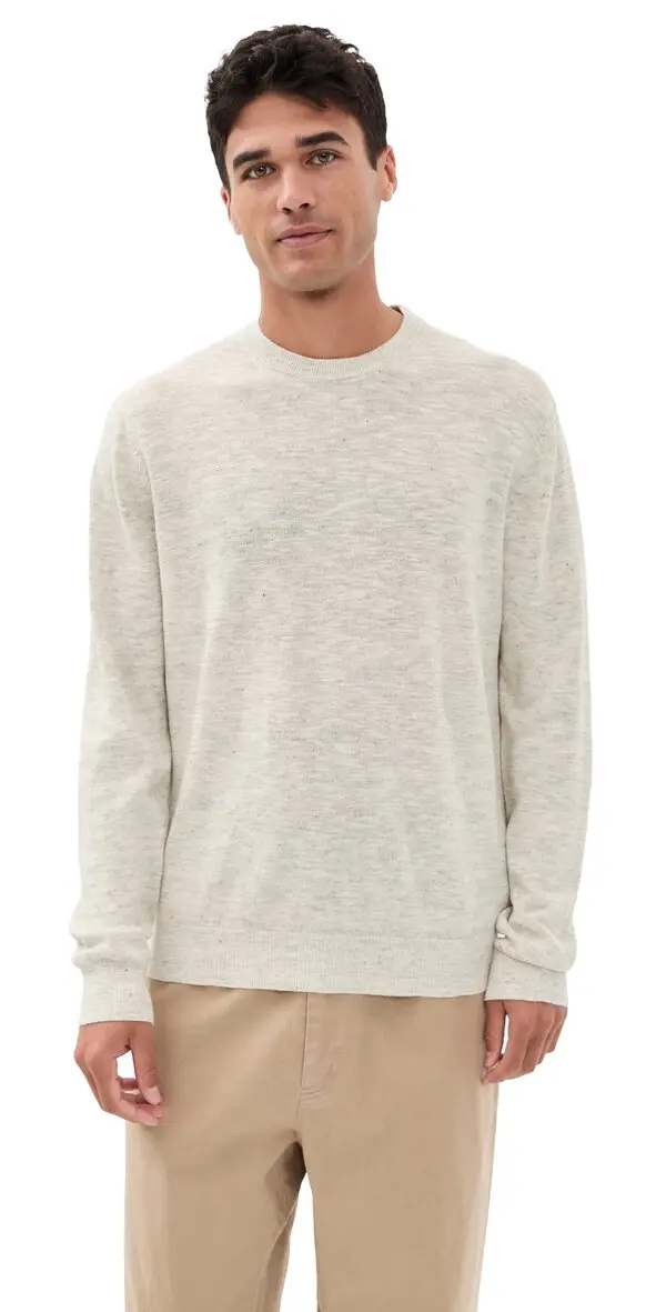 Barbour Flaxby Linen Blend Crew Neck Tee