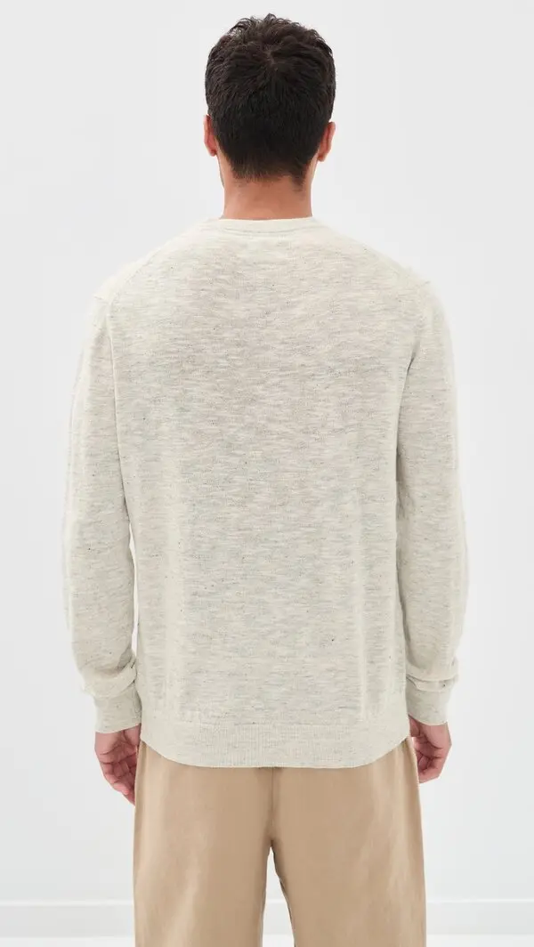 Barbour Flaxby Linen Blend Crew Neck Tee