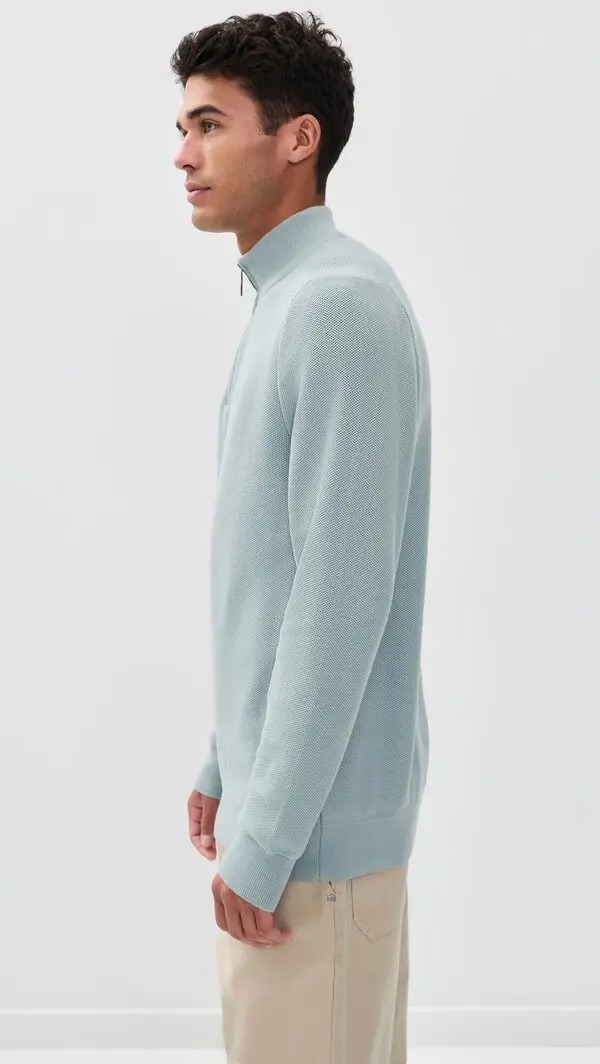 Barbour Essential Honeycomb Half Zip Sweater