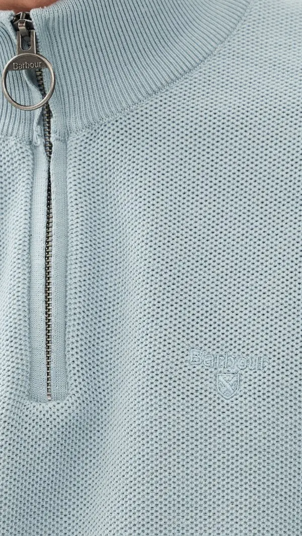 Barbour Essential Honeycomb Half Zip Sweater