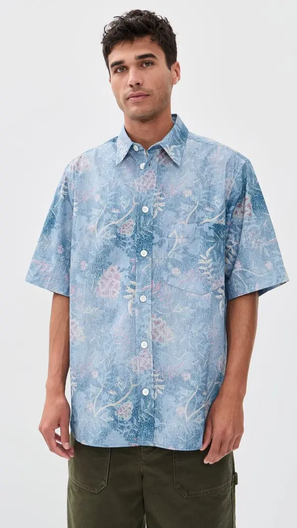 Isabel Marant Étoile Labilio Tropical Shirt - Blue