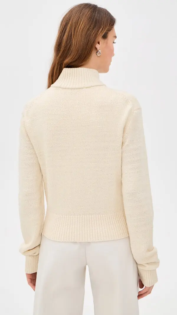 Helmut Lang Slub Button Pullover - Natural