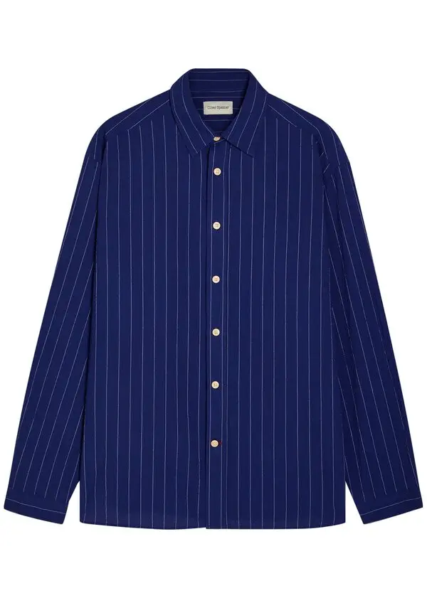 Oliver Peoples Atlanta Striped Stretch-cotton Shirt