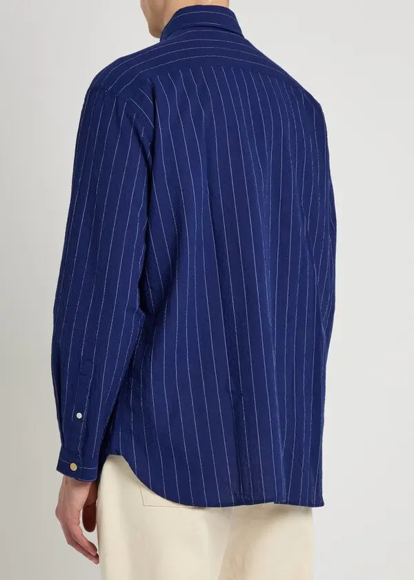 Oliver Peoples Atlanta Striped Stretch-cotton Shirt