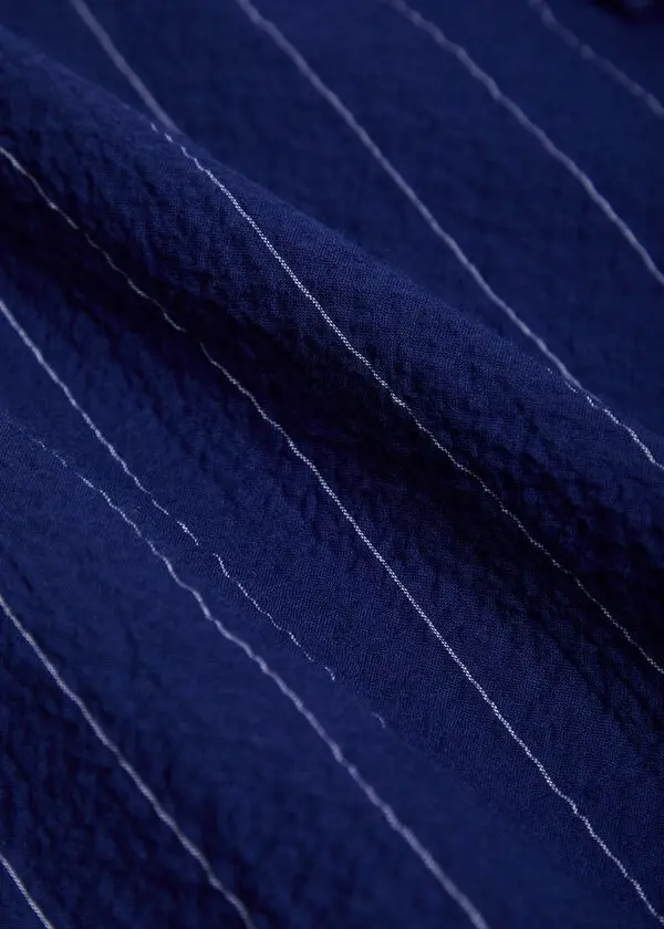 Oliver Peoples Atlanta Striped Stretch-cotton Shirt