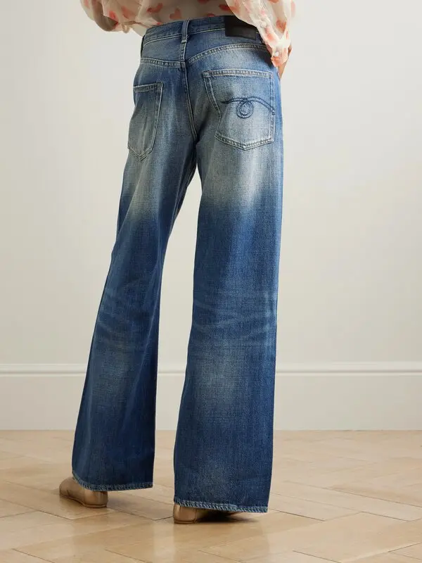 R13 D'arcy Loose Wide-leg Jeans - Blue