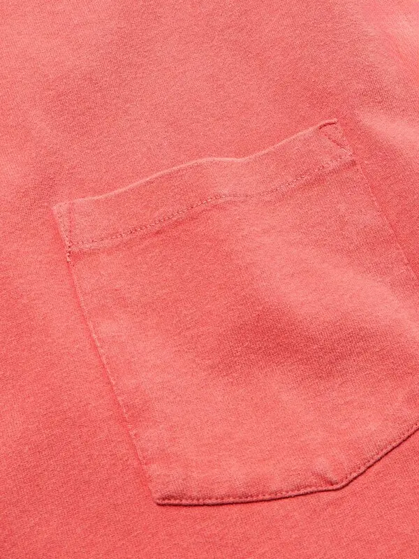 CORRIDOR Garment-dyed Cotton-jersey T-shirt - Red