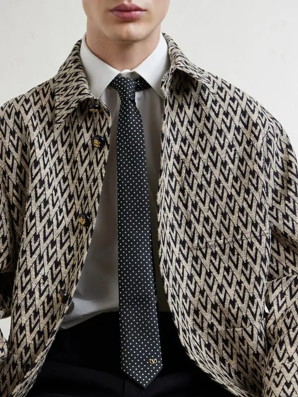 Valentino Garavani 6cm Polka-dot Silk-blend Jacquard Tie