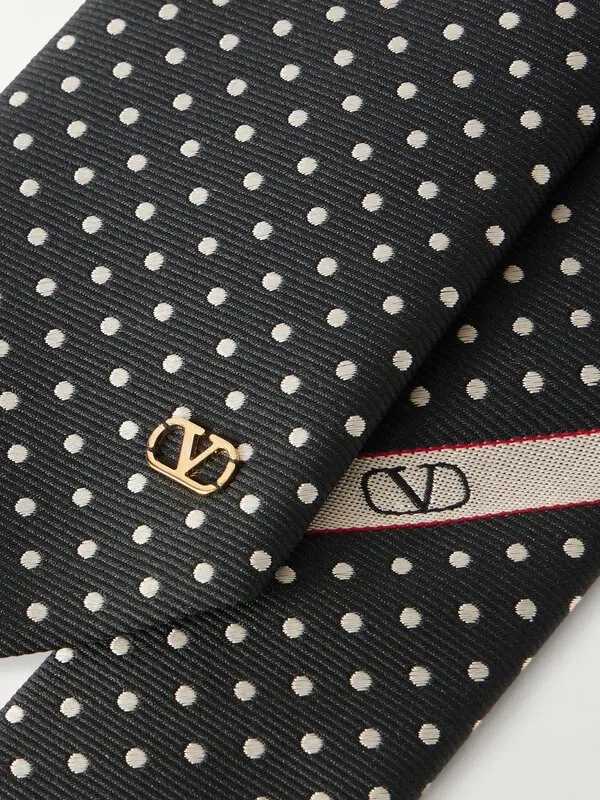Valentino Garavani 6cm Polka-dot Silk-blend Jacquard Tie