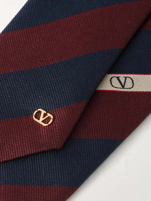 Valentino Garavani 6cm Striped Silk-jacquard Tie