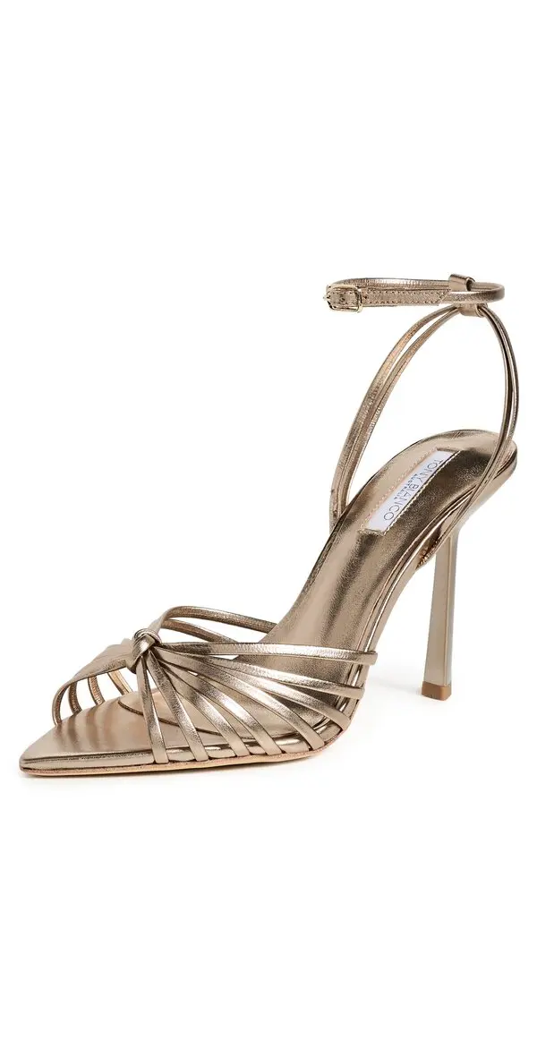 TONY BIANCO Maxos Heels - Amber Nappa Metallic