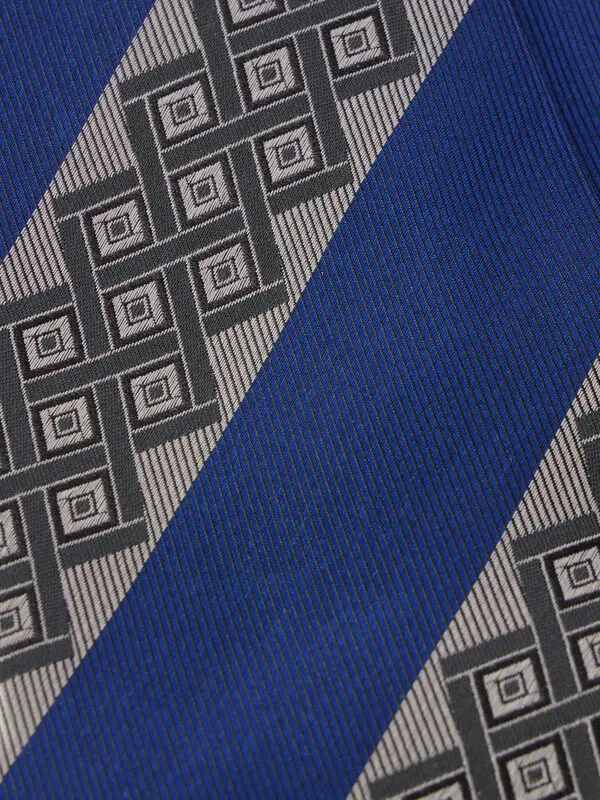 Versace 9cm Silk-jacquard Tie - Blue