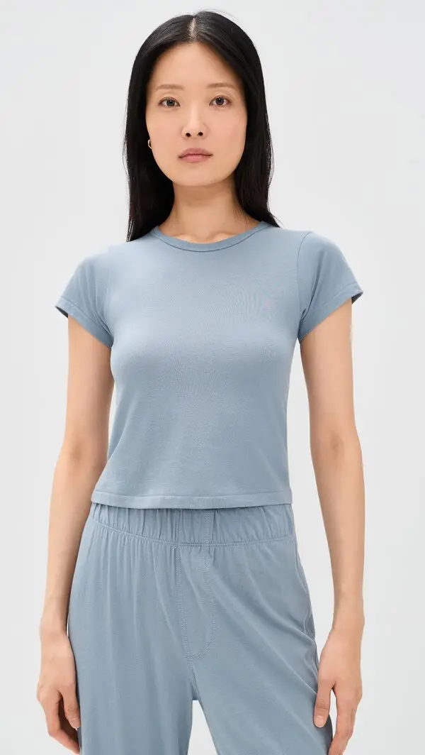 Eterne Short Sleeve Baby Tee - Slate