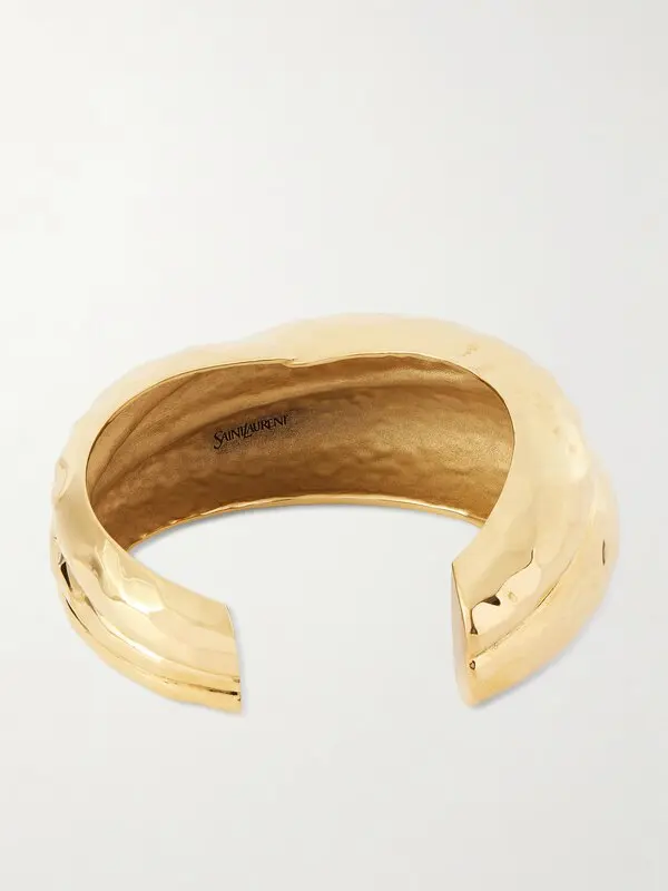 Saint Laurent Tone Cuff - Gold