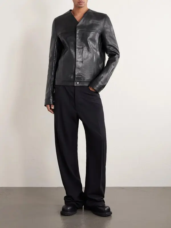 Rick Owens Temple Work Leather Jacket