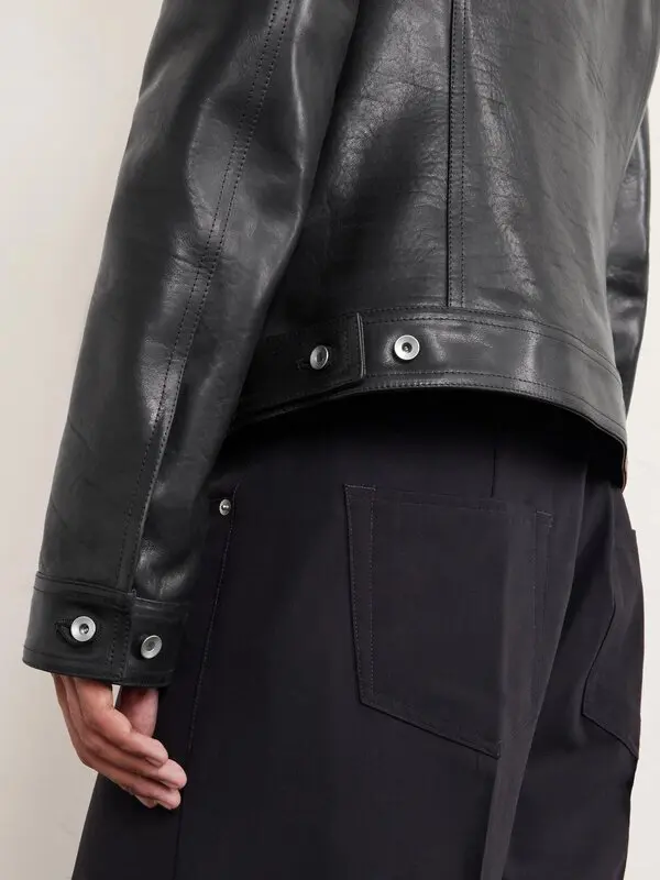 Rick Owens Temple Work Leather Jacket