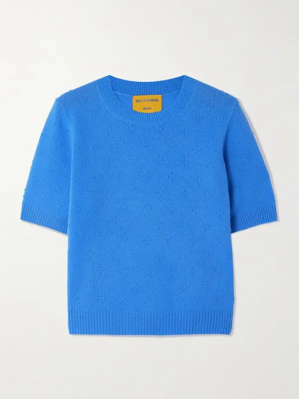 Guest In Residence Compass Cashmere T-shirt - Blue