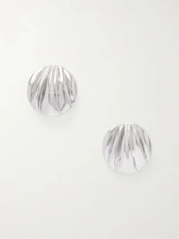 Chloé Oversized Clip-on Earrings - Silver