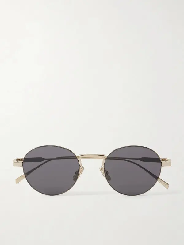 Celine Oro Round-frame -tone Sunglasses - Gold