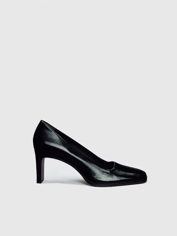 REFORMATION Inez High Pump Eel - Black