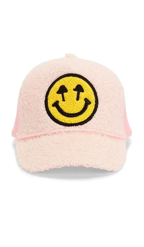 HAPPY CAPS Sherpa Meshback Cap - Pink