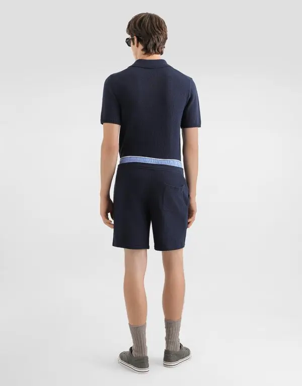 Dolce & Gabbana Smooth Knit Shorts - Blue