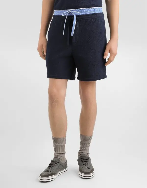 Dolce & Gabbana Smooth Knit Shorts - Blue