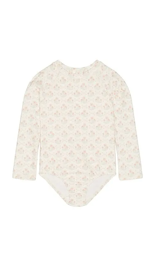 RYLEE + CRU Delphine Rashguard One Piece Swimsuit