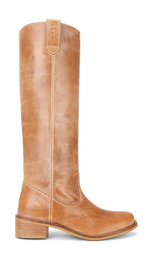 DICO COPENHAGEN Ann Gaucho Boot In Tan - Dark Tan