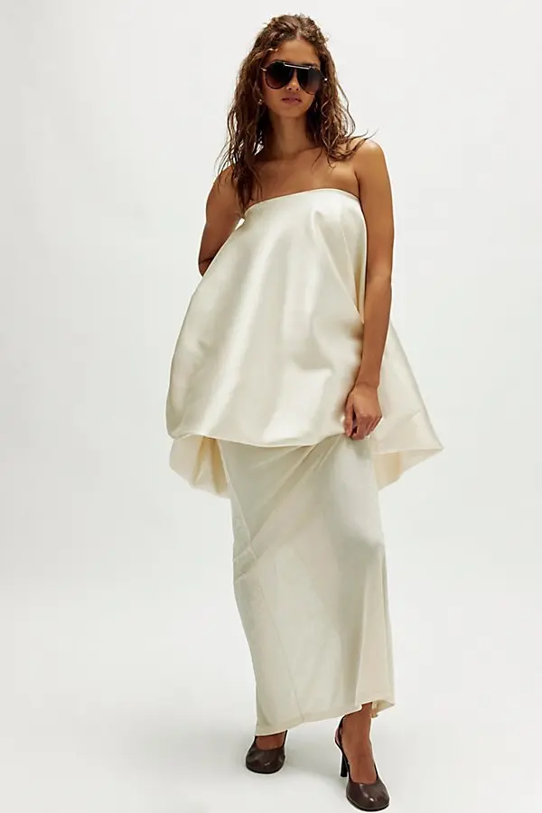 TOJHA Gigi Maxi Skirt Set - Tea