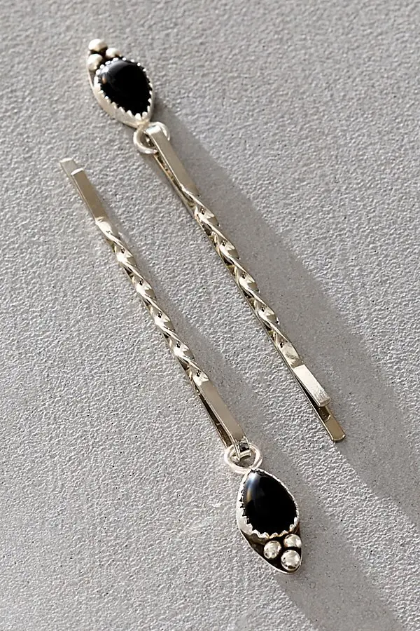 LAURA MAR Magic Hair Pins - Onyx