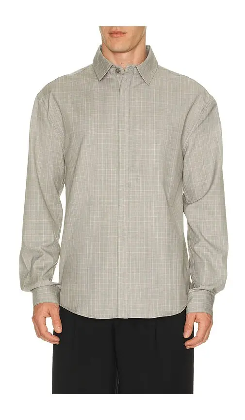 KROST Jordan Wool Plaid Shirt In Grey - Laurel Wreath