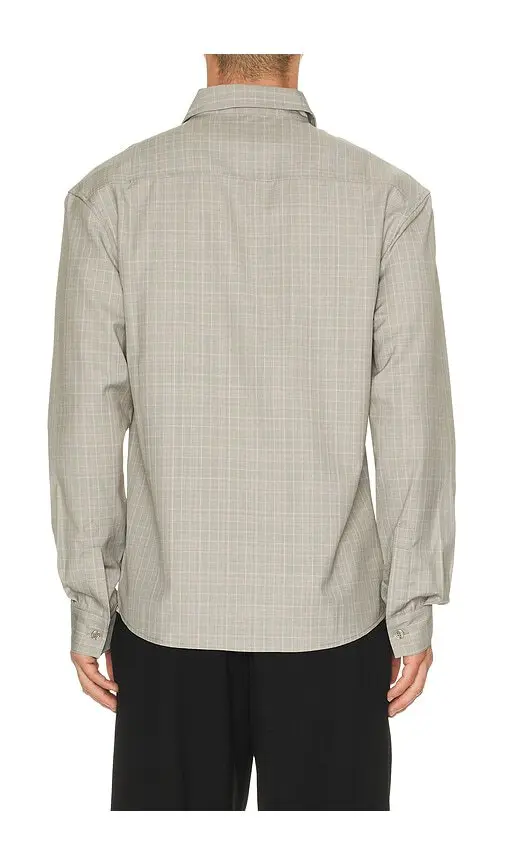 KROST Jordan Wool Plaid Shirt In Grey - Laurel Wreath