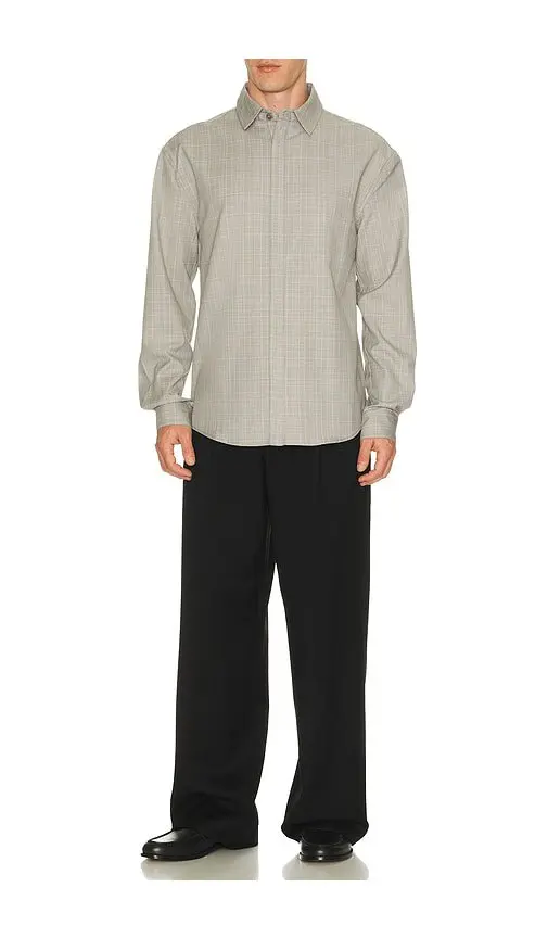 KROST Jordan Wool Plaid Shirt In Grey - Laurel Wreath