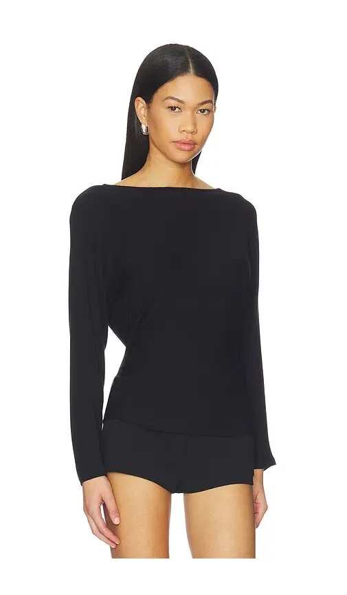 EB DENIM Zinnia Long Sleeve Top - Black