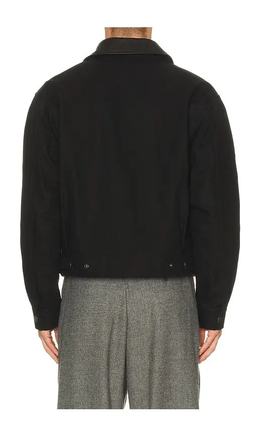 NILI LOTAN Donatello Jacket With Leather Trim
